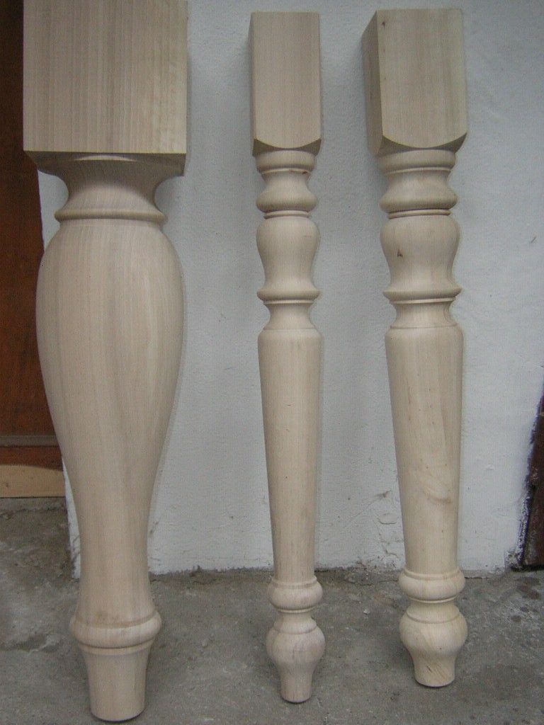 Gambe in legno tornite | COMMERCIO LEGNAME PREGIATO VERONA ...